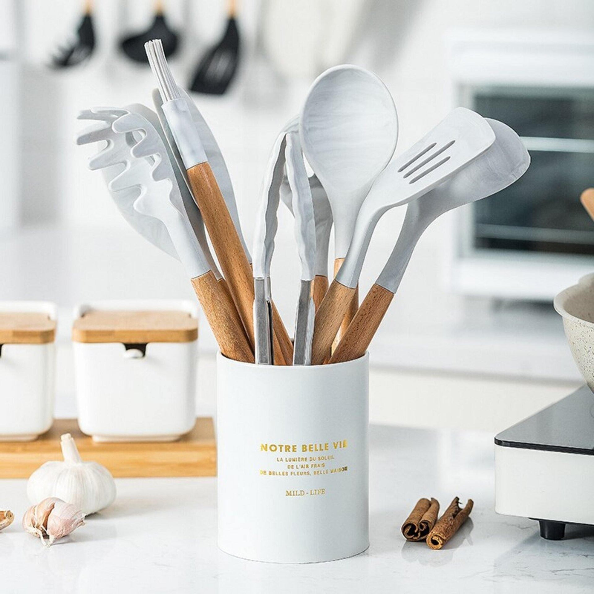 12 pcs Silicone Kitchenware Cooking Utensils Set – huemabe - Creative ...